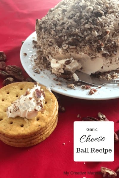 How to make an easy Garlic Cheese Ball coated in Pecans