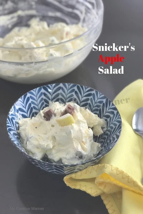 Snicker's Apple Salad - A Jello Salad Recipe - My Creative Manner