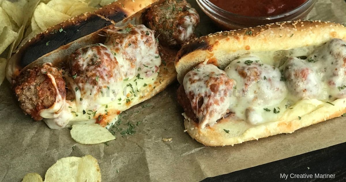 Provolone Meatball Sandwich - My Creative Manner
