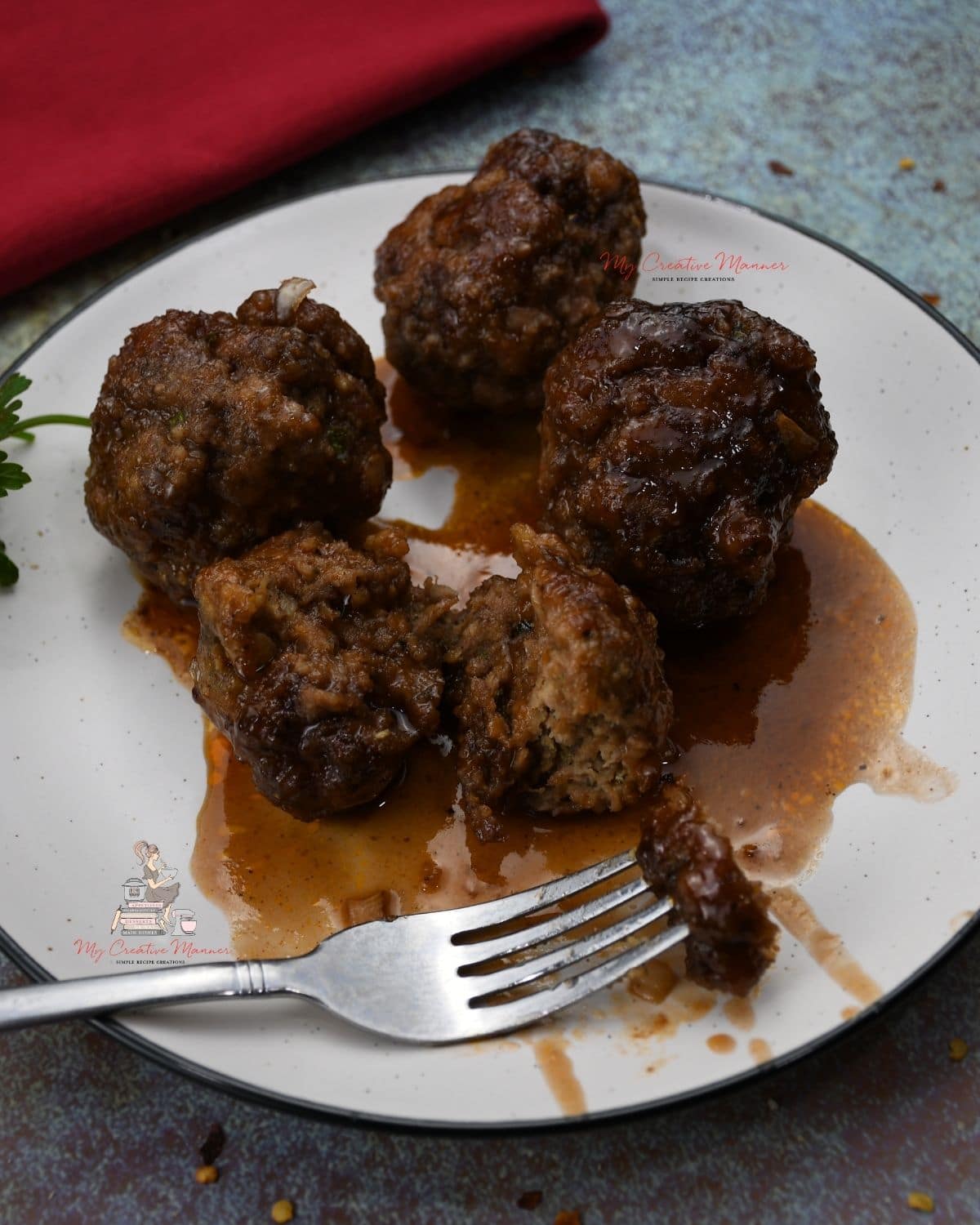 Easy BBQ Meatballs - My Creative Manner