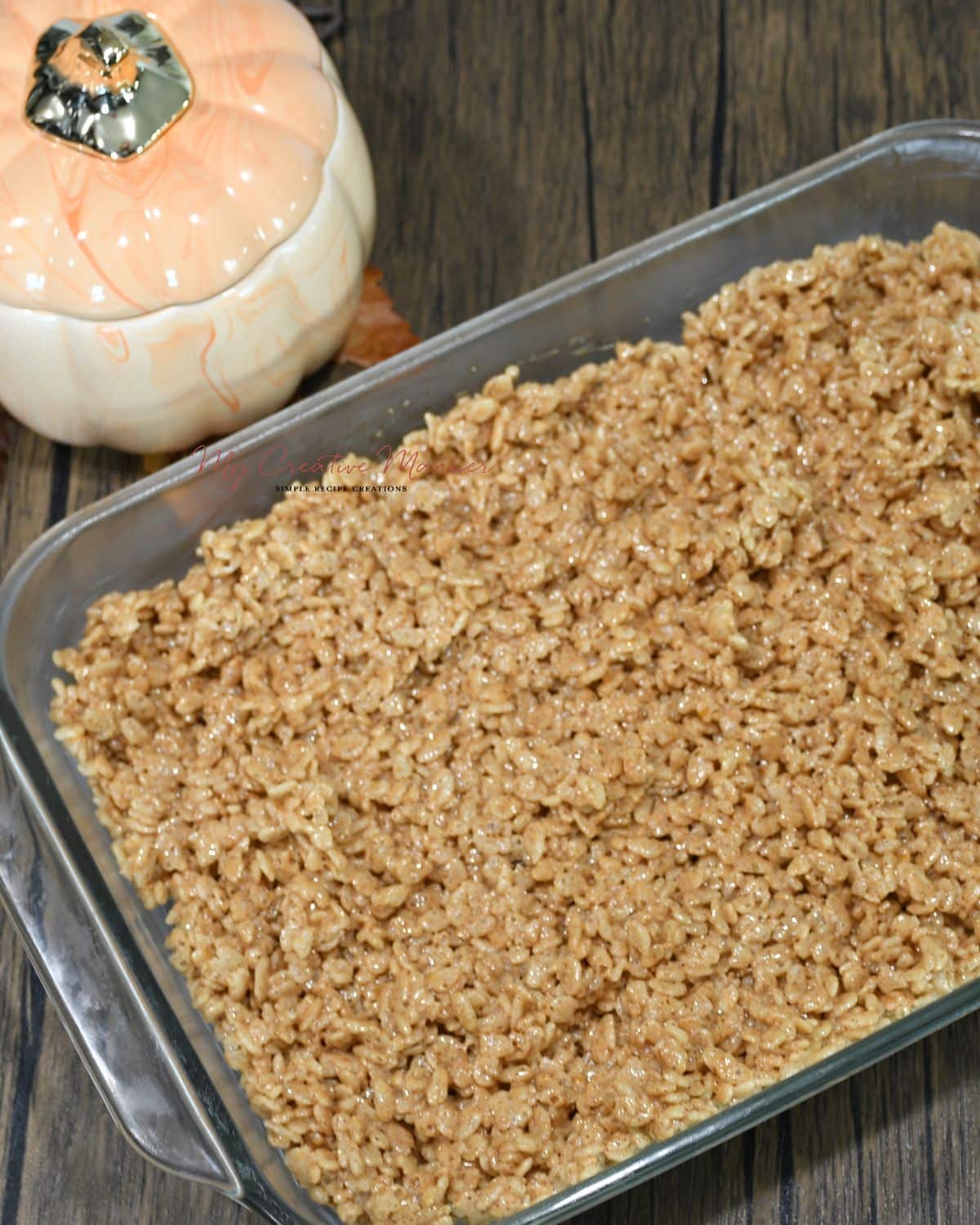Pumpkin Spice Rice Krispie Treats - My Creative Manner