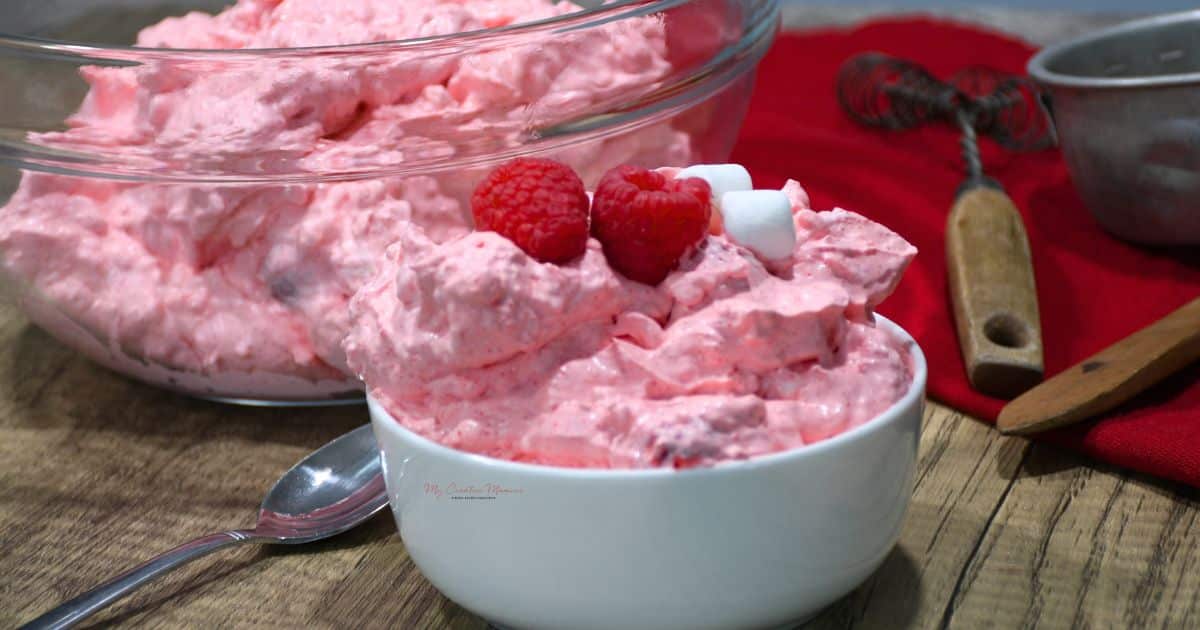 Raspberry Fluff Salad Recipe - My Creative Manner
