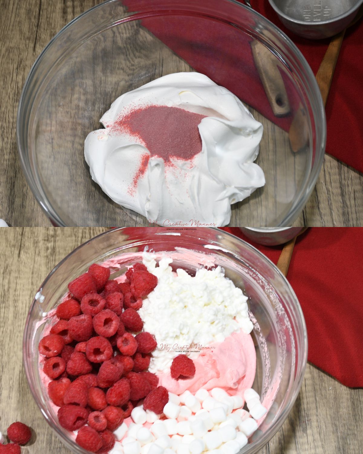 Raspberry Fluff Salad Recipe - My Creative Manner