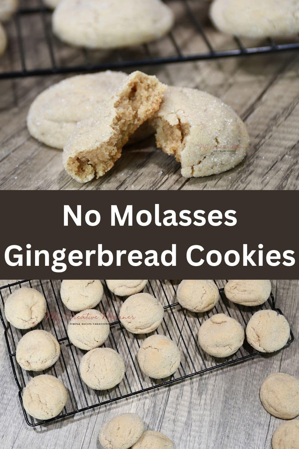 No Molasses Gingerbread Cookies - My Creative Manner