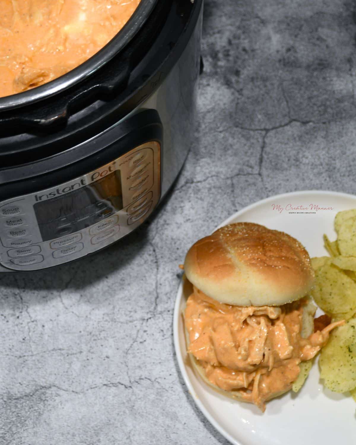 Instant Pot Buffalo Chicken - My Creative Manner