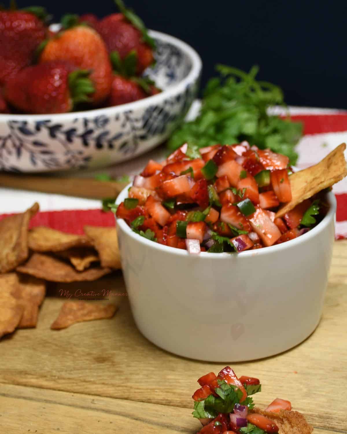 Strawberry Salsa Easy Recipe - My Creative Manner