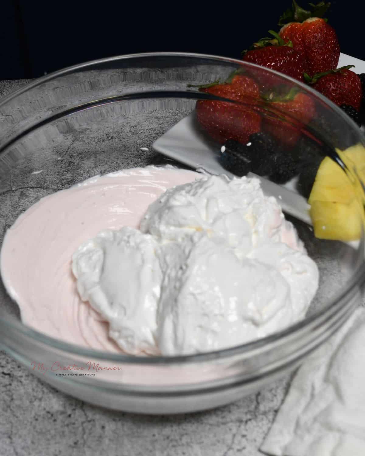 Strawberry Cream Cheese Fruit Dip - My Creative Manner