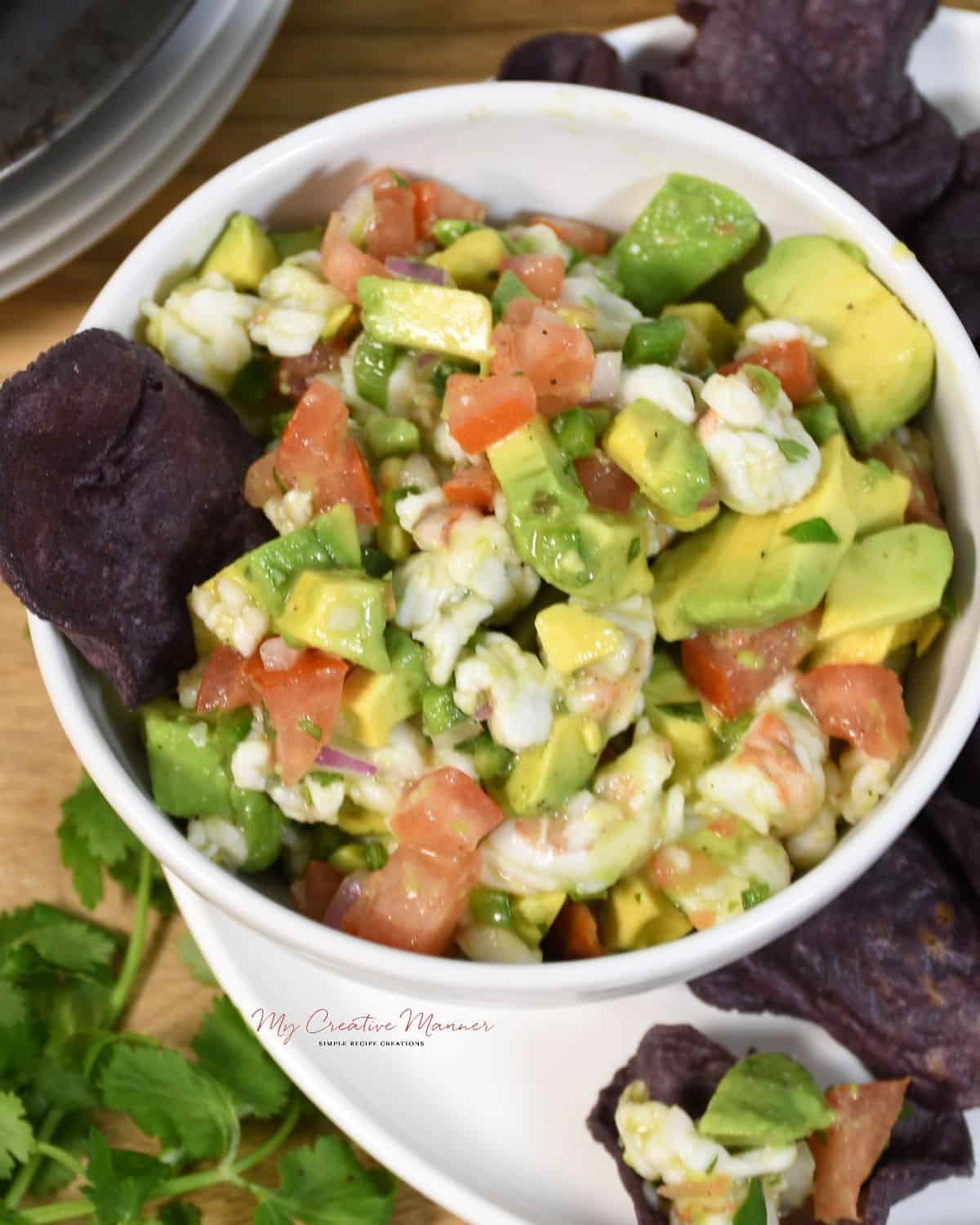 Fresh Avocado Shrimp Ceviche Recipe - My Creative Manner