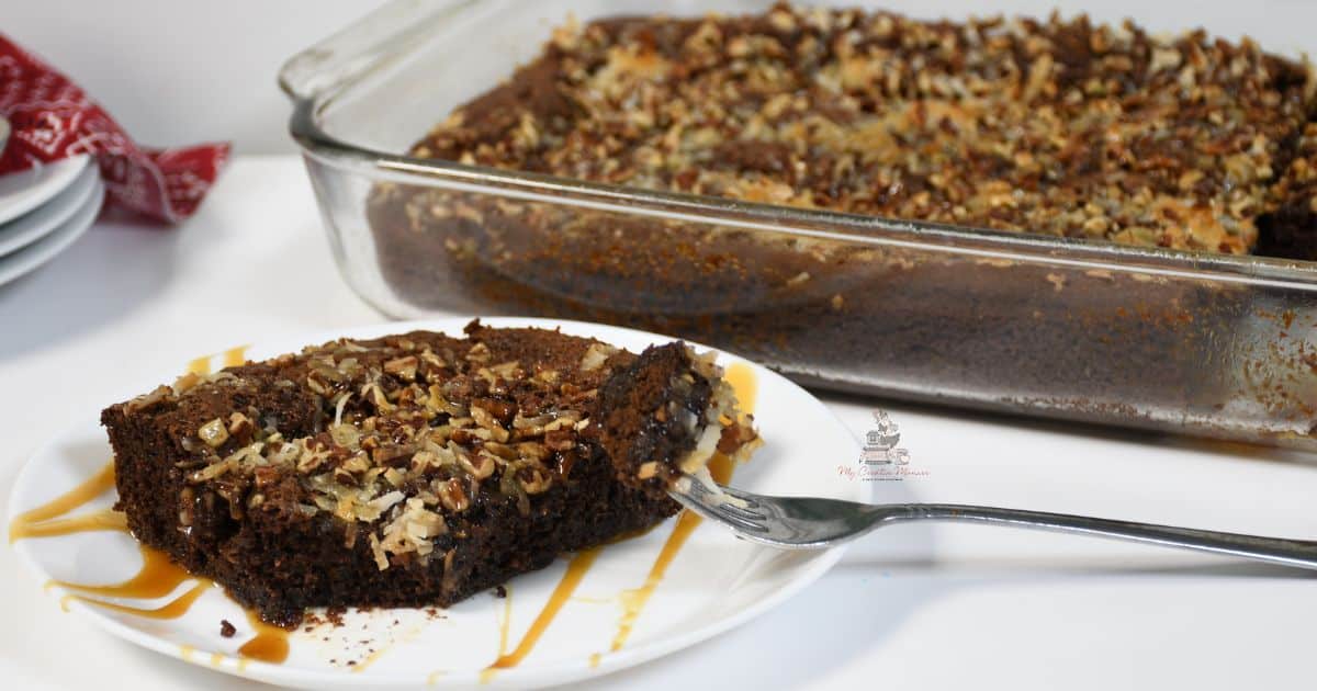 German Chocolate Dump Cake - My Creative Manner